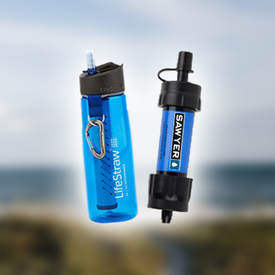 Vandfiltre og vandrensning fra Lifestraw og Sawyer